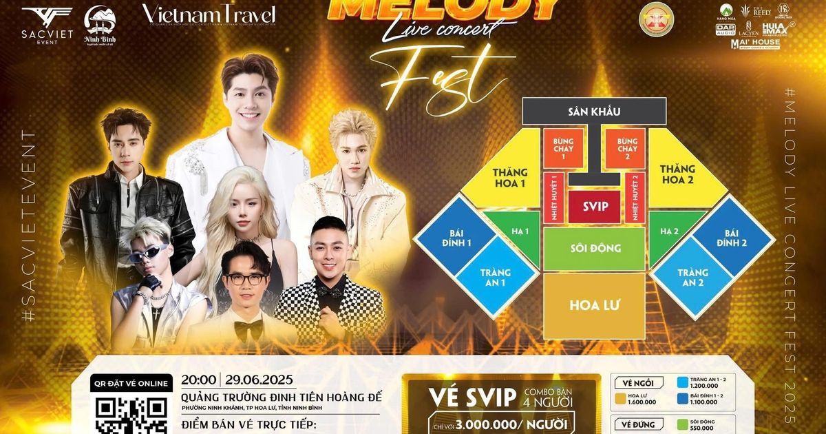 "Melody Live Concert Fest 2025”: Đại nhạc hội trong lòng di sản cố đô ...